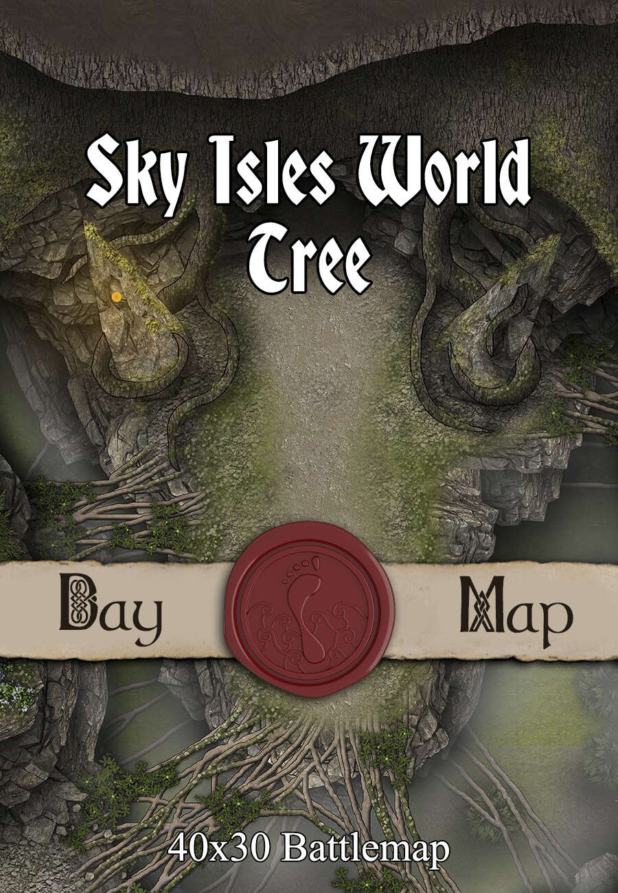 40x30 Battlemap - Sky Isles World Tree - Seafoot Games | Ruins ...
