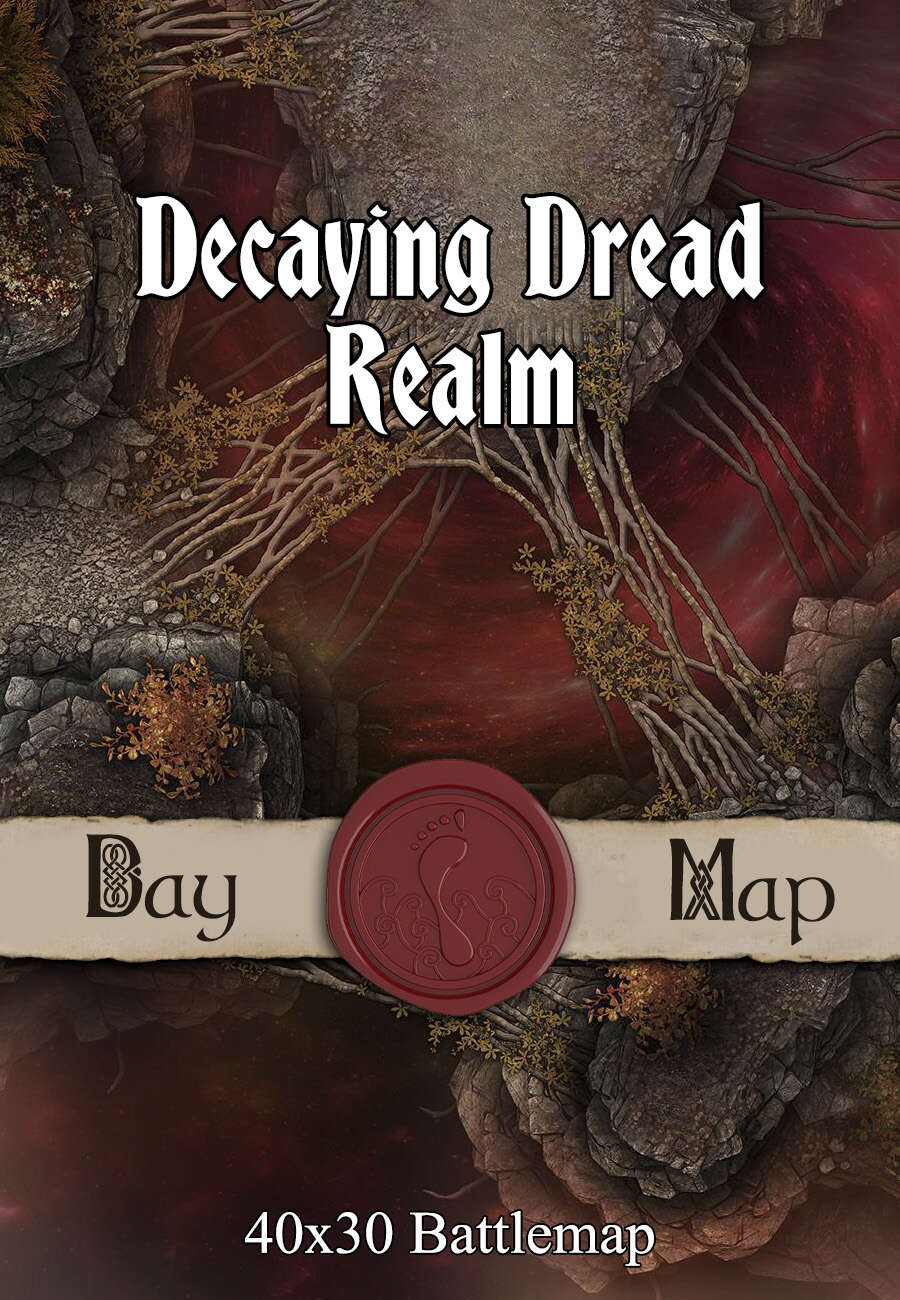 40x30 Battlemap - Decaying Dread Realm - Seafoot Games | Ruins ...
