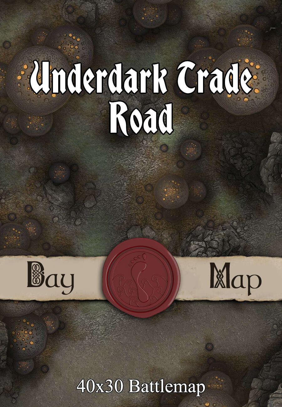 40x30 Battlemap - Underdark Trade Road - Seafoot Games | Caverns ...