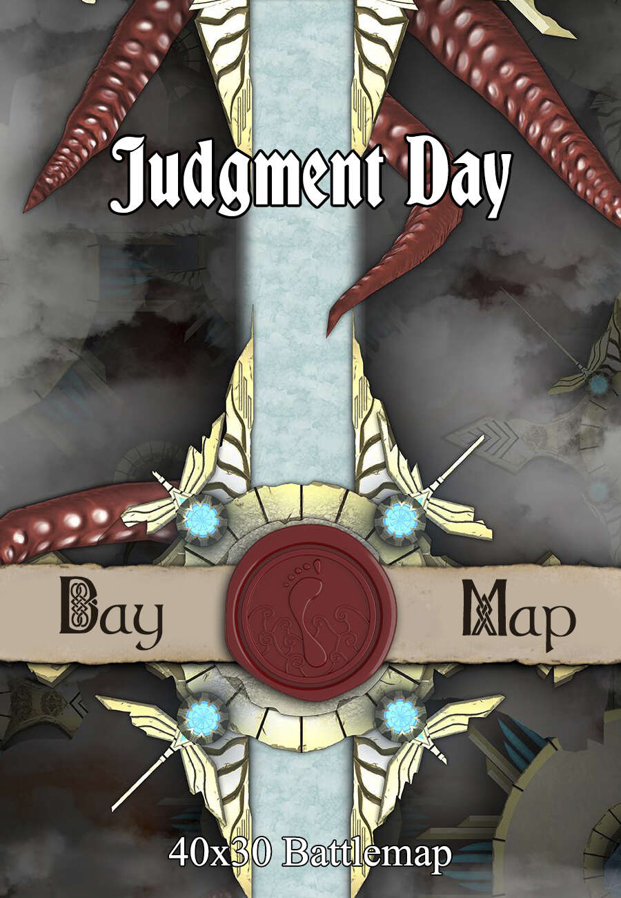 40x30 Battlemap - Judgment Day - Seafoot Games | Magical | DriveThruRPG