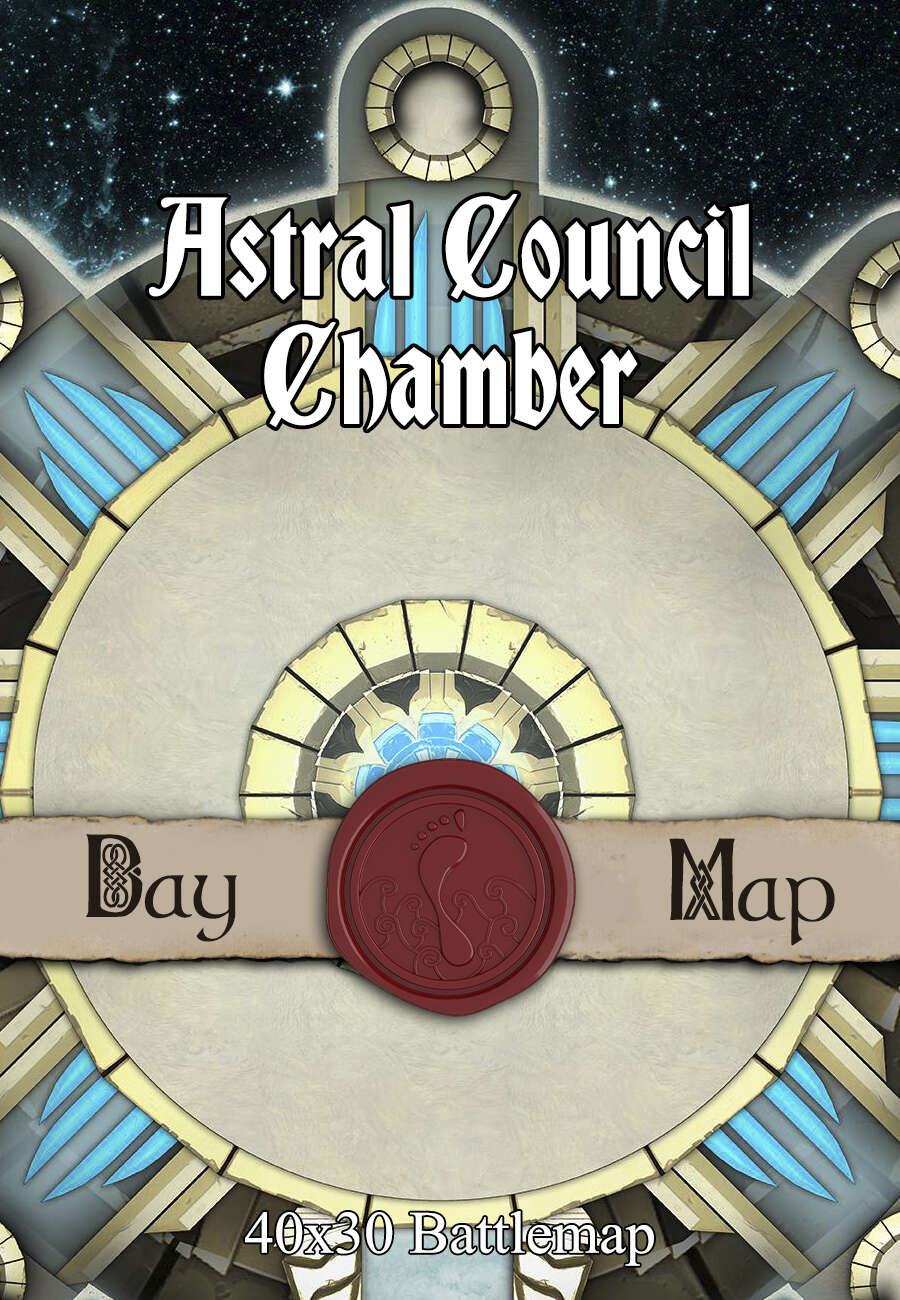 40x30 Battlemap - Astral Council Chamber - Seafoot Games | Magical ...