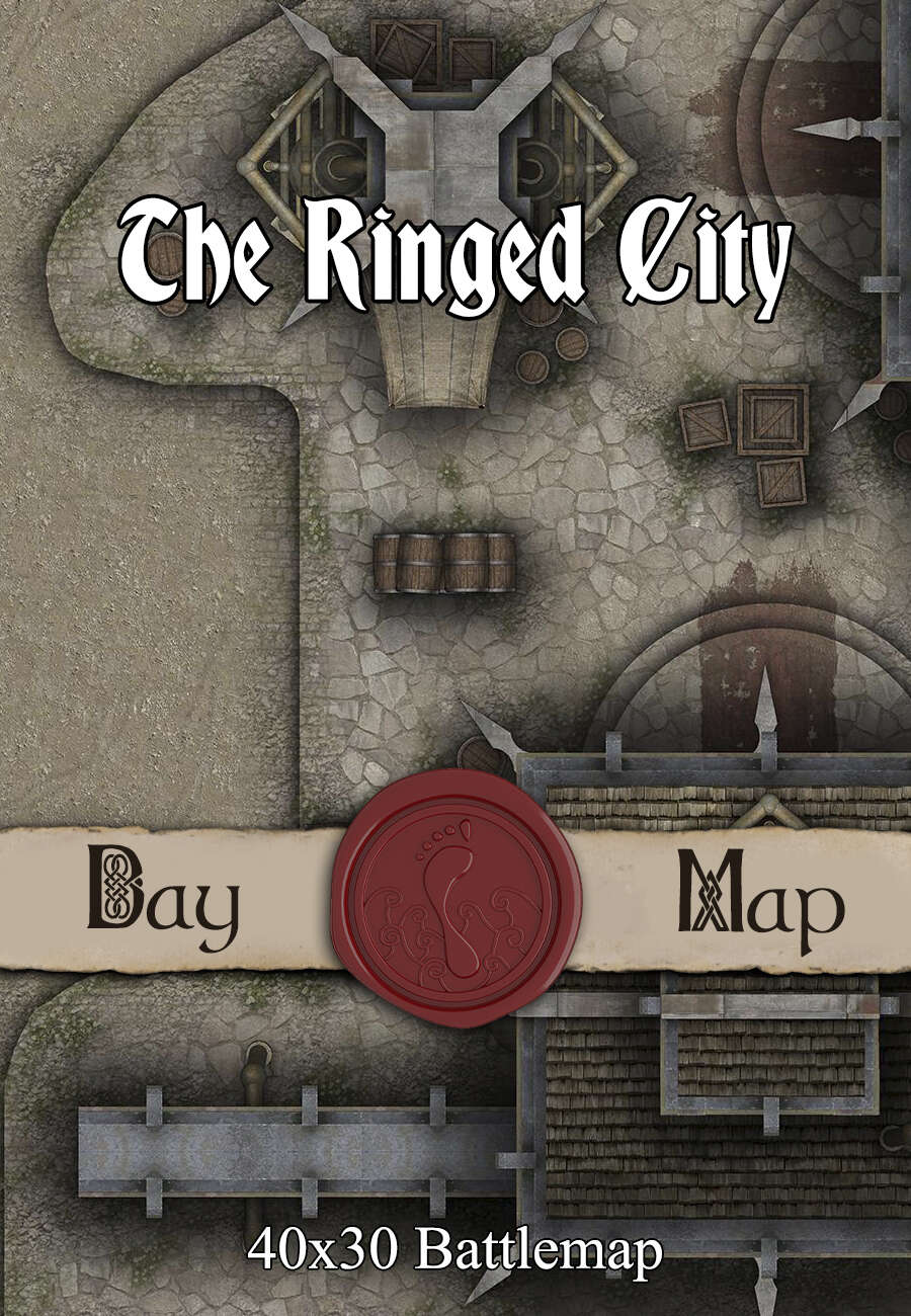 40x30 Battlemap - The Ringed City - Seafoot Games | Towns & Cities ...