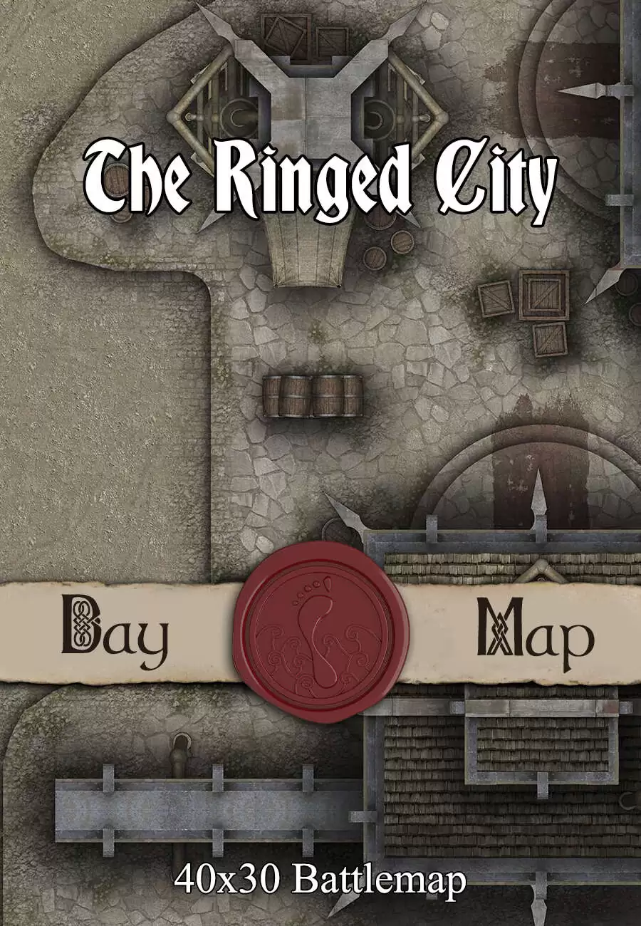 40x30 Battlemap - The Ringed City - Seafoot Games | Towns & Cities ...