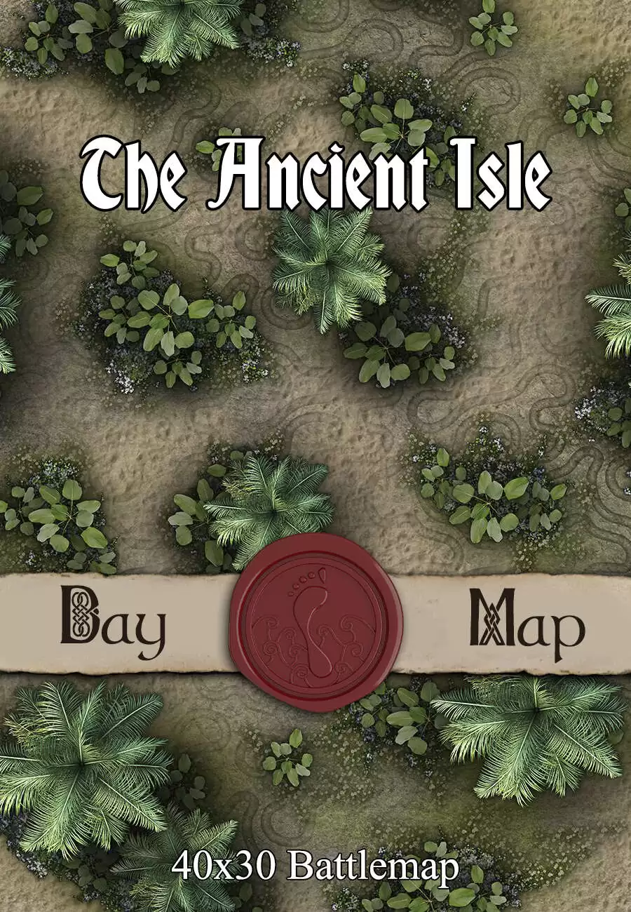 40x30 Battlemap - The Ancient Isle - Seafoot Games | Coasts | DriveThruRPG