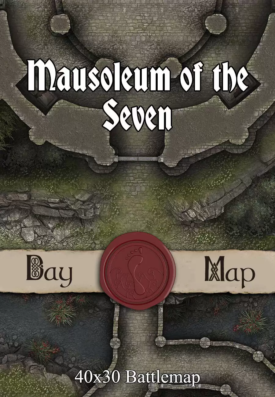 40x30 Battlemap - Mausoleum of the Seven - Seafoot Games | Tombs ...