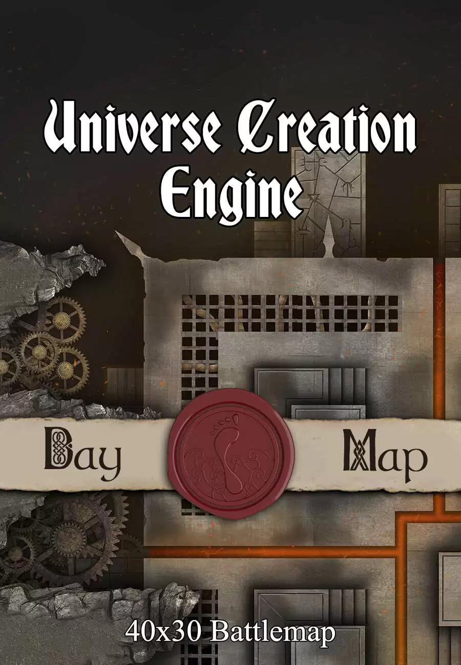 40x30 Battlemap - Universe Creation Forge - Seafoot Games | Ruins | Magical | Sci-Fi | DriveThruRPG