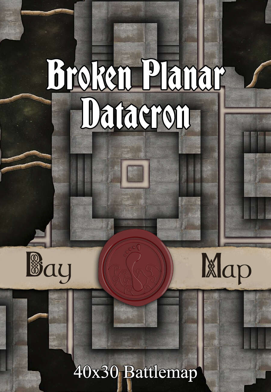 40x30 Battlemap - Broken Planar Datacron - Seafoot Games | Ruins ...