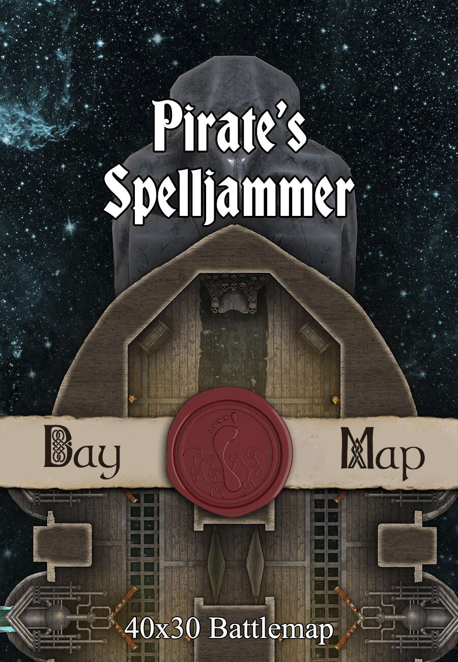 Pirate’s Spelljammer Multi-Level 40x30 Battlemap with Adventure ...