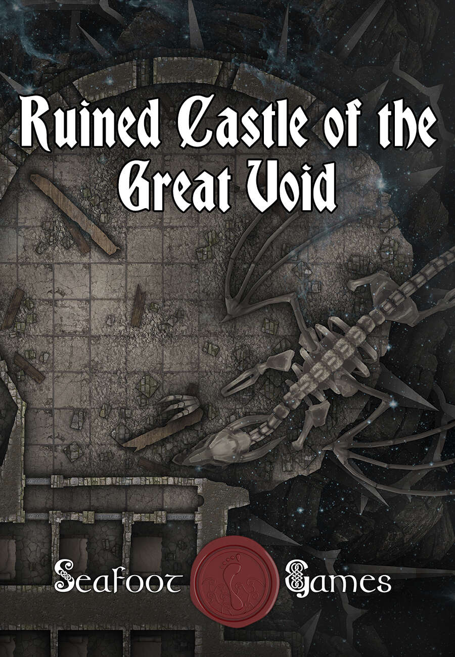 Ruined Castle of the Great Void Multi-Level 40x30 Battlemap with ...