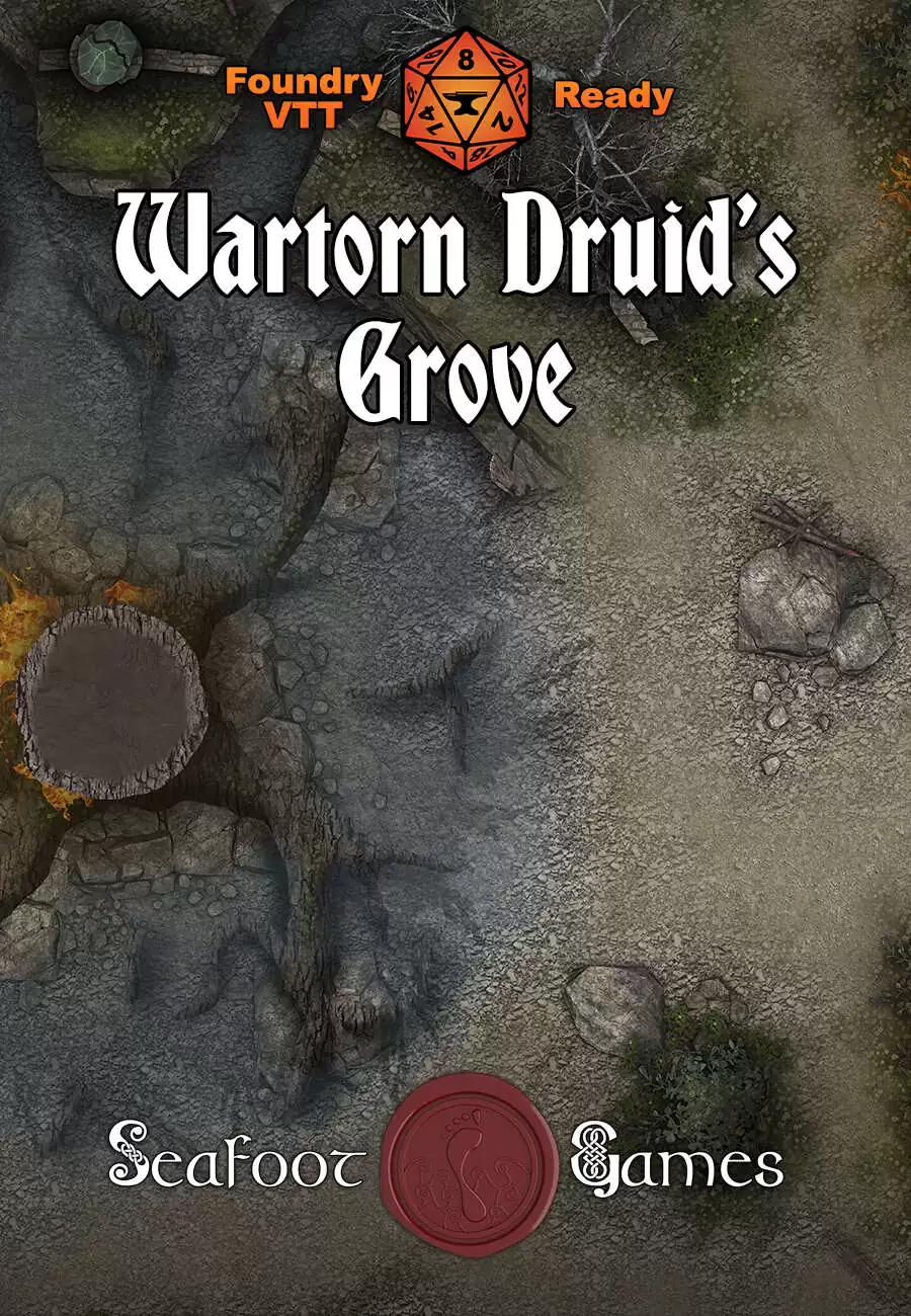 Wartorn Druid’s Grove 40x30 Battlemap with Adventure (FoundryVTT-Ready ...