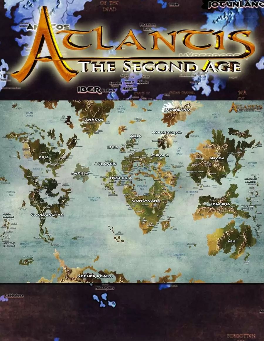 ATLANTIS: The Second Age World Map - Khepera Publishing | Atlantis: The ...