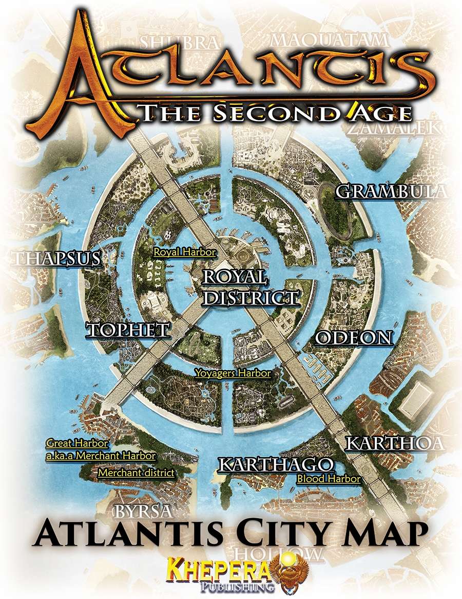 ATLANTIS: City Map - FREE - Khepera Publishing | Atlantis: The Second ...