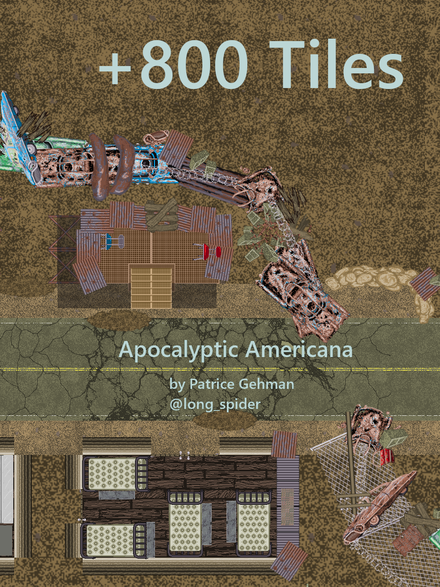 Apocalyptic Americana: Digital Tileset - DieselShot | DriveThruRPG