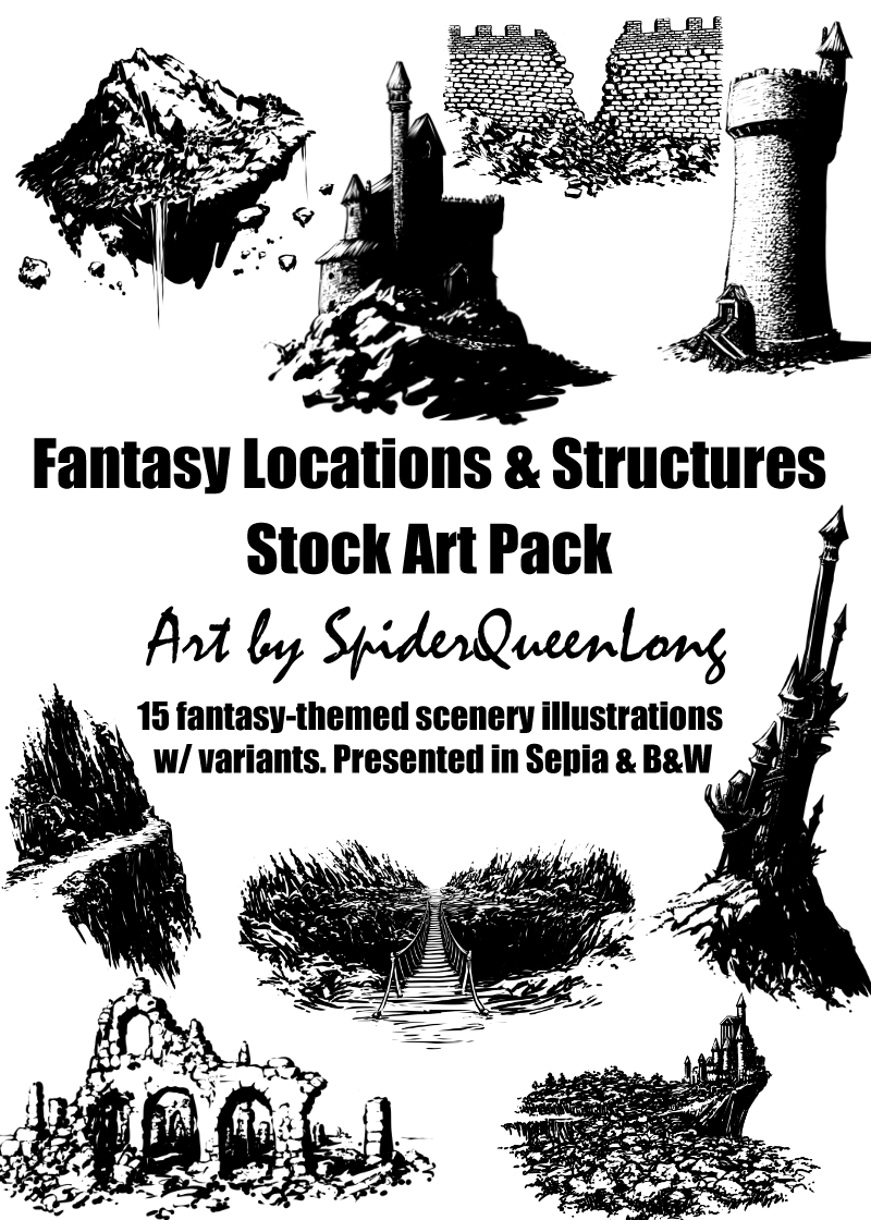 Fantasy Locations & Structures Stock Art Pack - DieselShot | DriveThruRPG