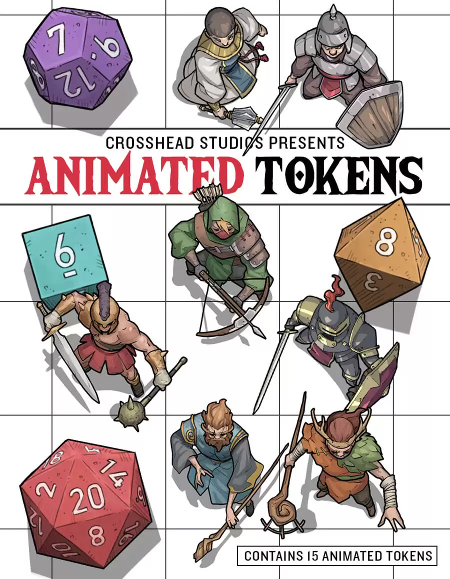 Crosshead's Animated Tokens - Characters vol.1 - Crosshead | DriveThruRPG