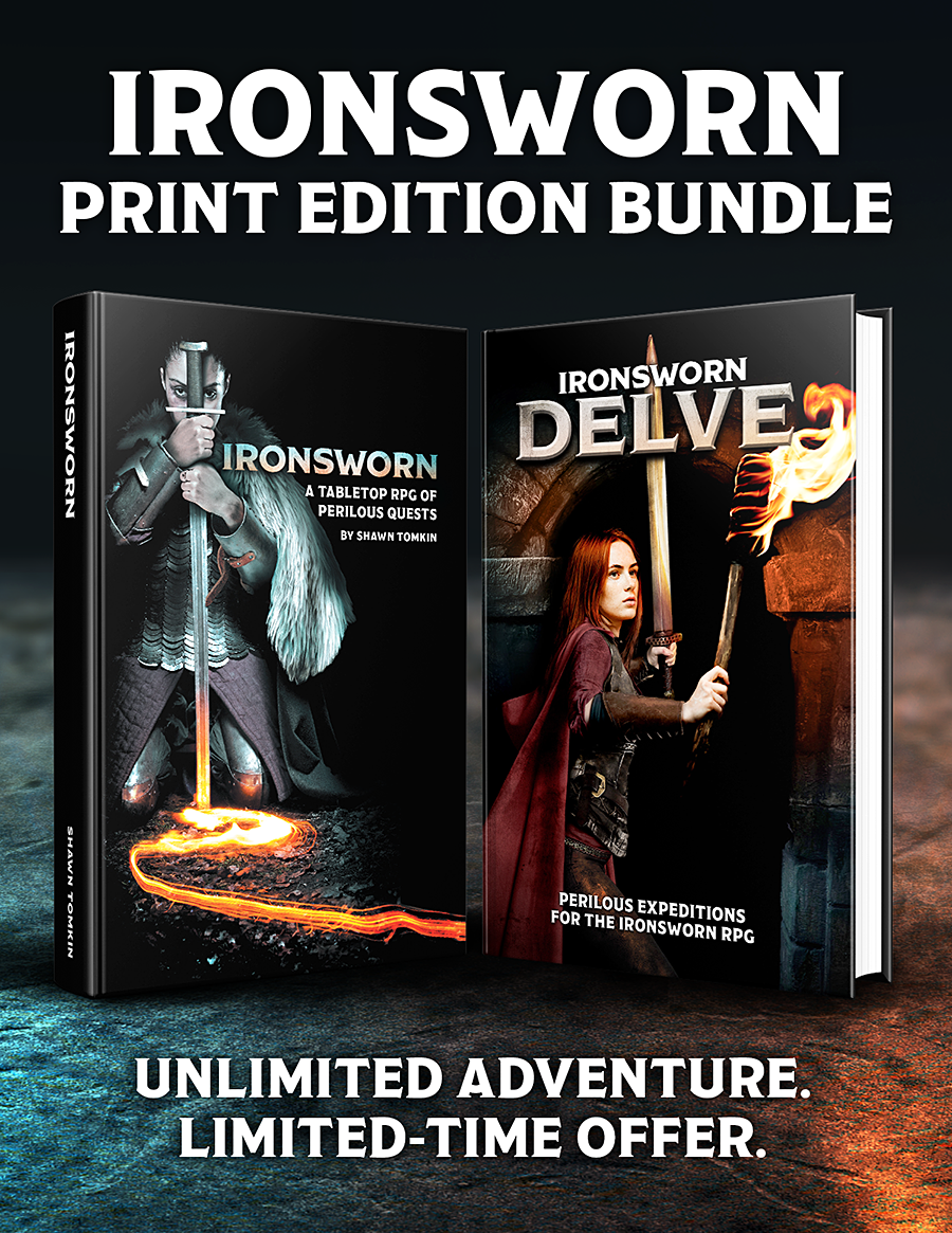 Ironsworn Print Edition Bundle - Shawn Tomkin | DriveThruRPG