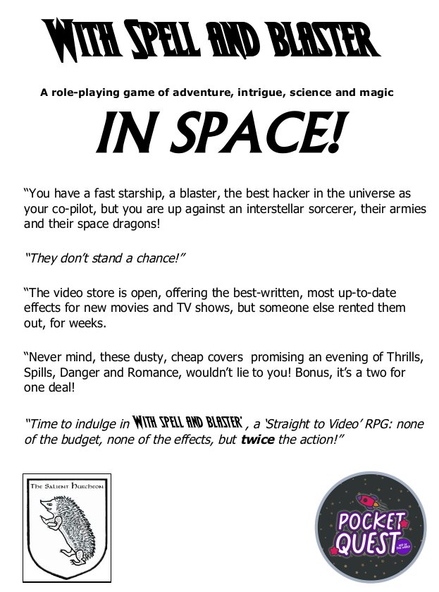 With Spell and Blaster - Salient Hurcheon | DriveThruRPG