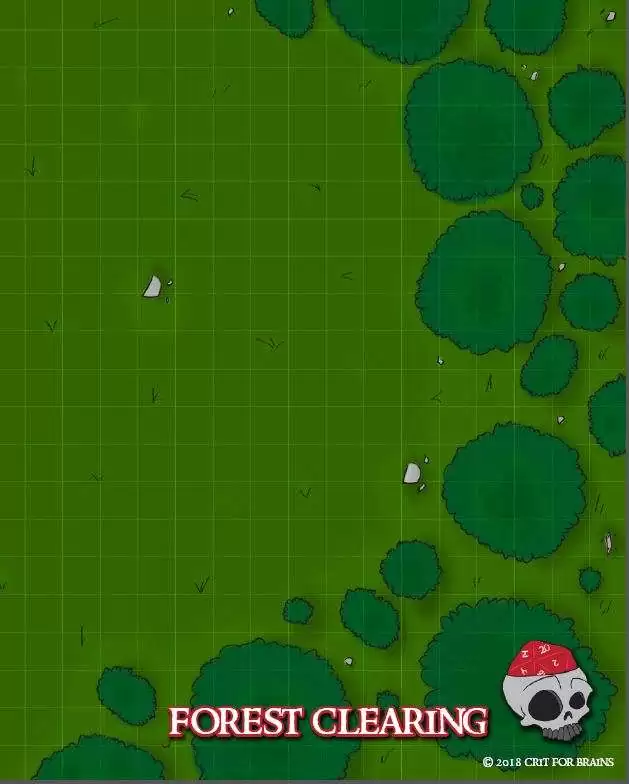 Map: Forest Clearing - Crit For Brains | DriveThruRPG