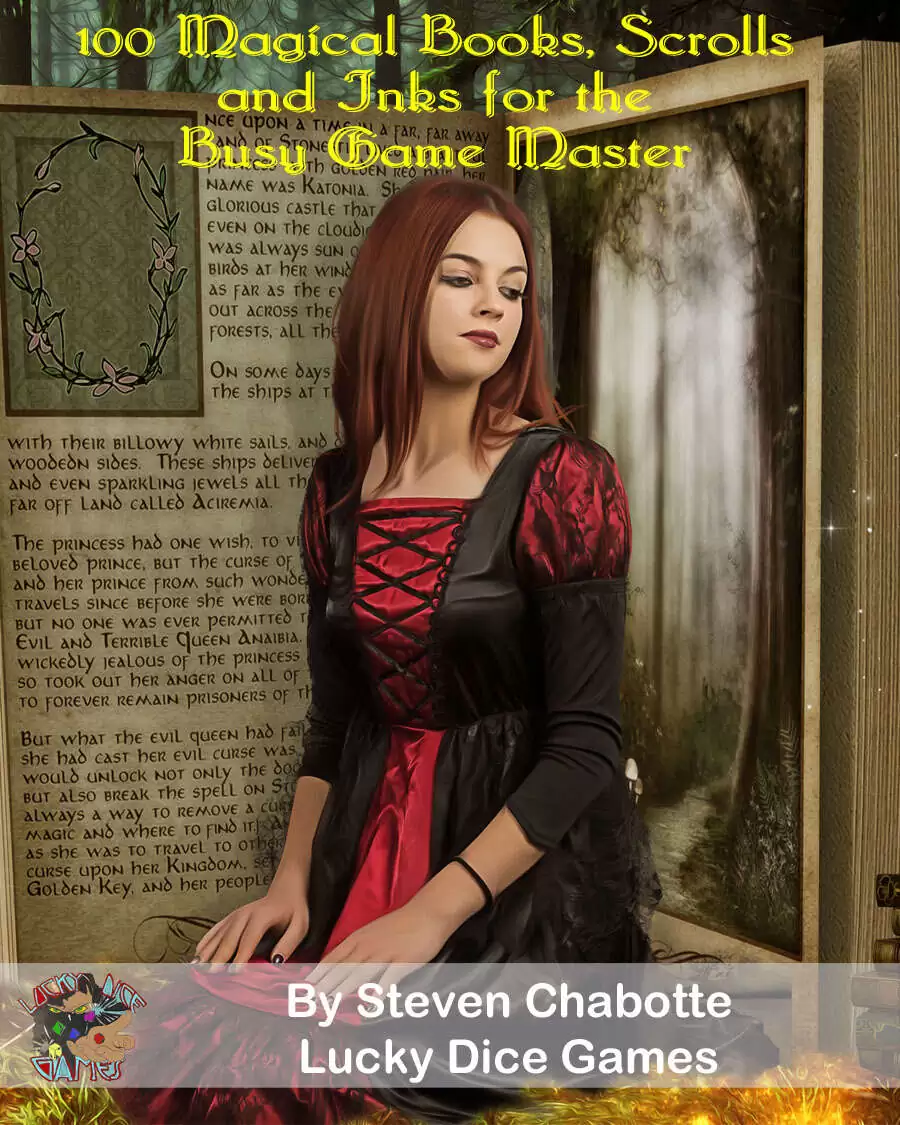 100 Magical Books, Scrolls, and Inks for the Busy Game Master - Lucky ...