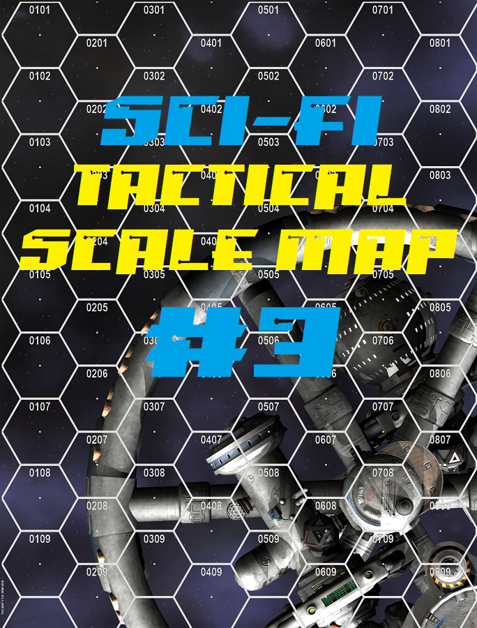 Sci-fi Tactical Scale Map #3 - Luminous Design | DriveThruRPG