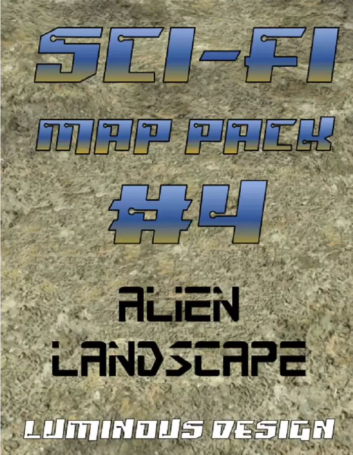 Sci-fi Map Pack #4: Alien Landscape - Luminous Design | DriveThruRPG