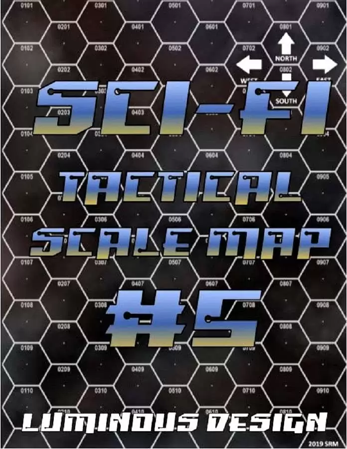 Sci-fi Tactical Scale Map #5 - Luminous Design | DriveThruRPG