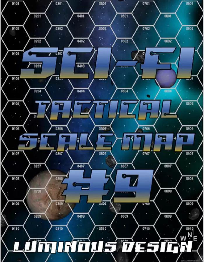 Sci-fi Tactical Scale Map #9 - Luminous Design | DriveThruRPG