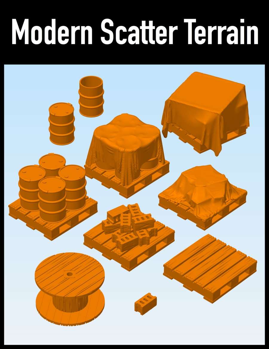 Modern Scatter Terrain - Nerdhaus Industries | DriveThruRPG