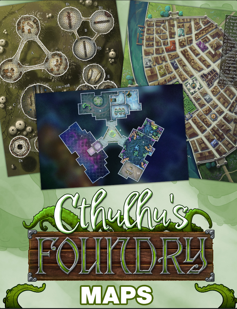 Cthulhu's Foundry Maps Art Pack - Petersen Games | Cthulhu's Foundry ...