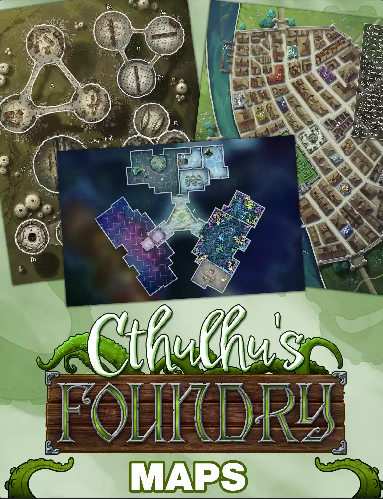 Cthulhu's Foundry Maps Art Pack - Petersen Games | Cthulhu's Foundry ...