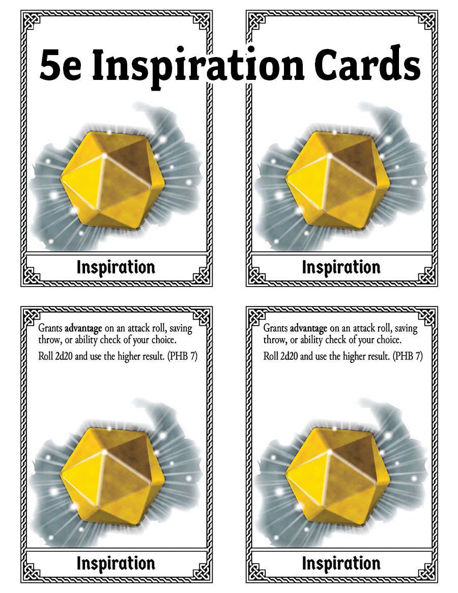 Inspiration Cards for 5e - Crypto Cartographer | DriveThruRPG