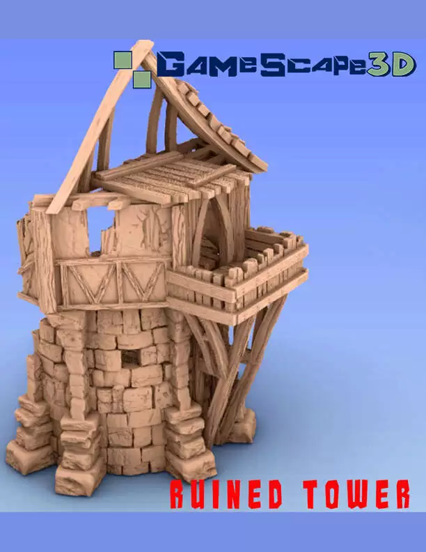 Tower Ruin - GameScape3D | DriveThruRPG