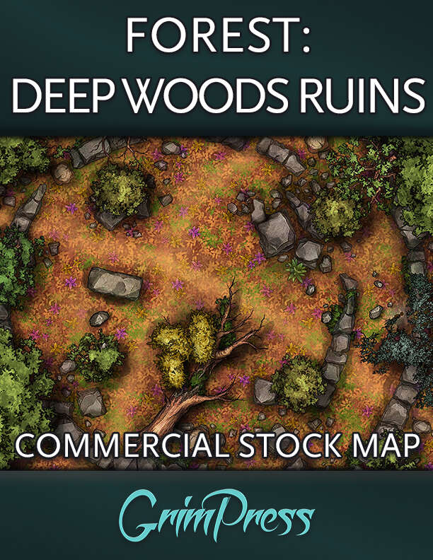 {Commercial} Stock Map: Forest - Deep Woods Ruins - Grim Press ...