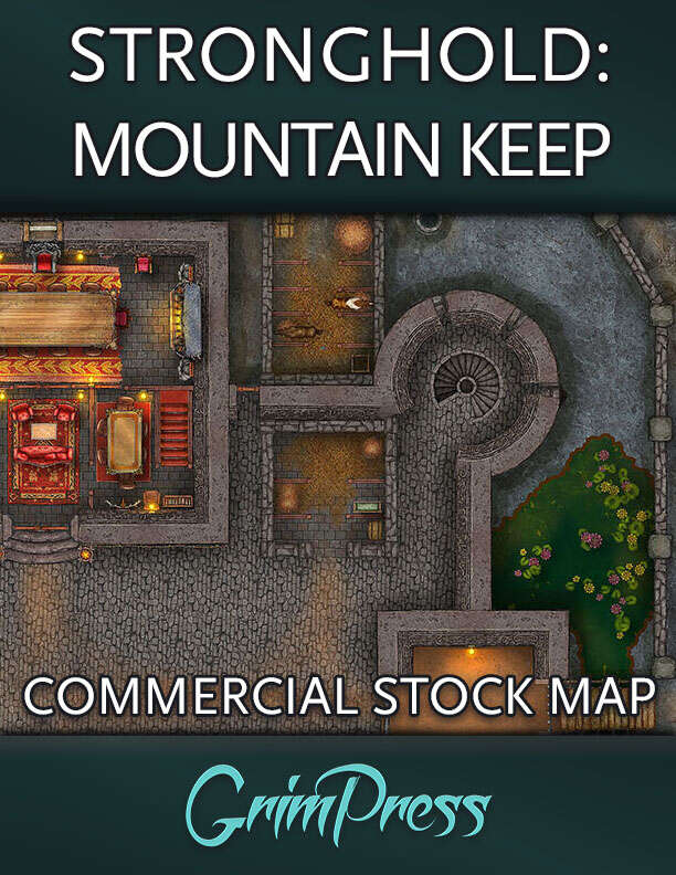 {Commercial} Stock Map: Stronghold - Mountain Keep - Grim Press ...