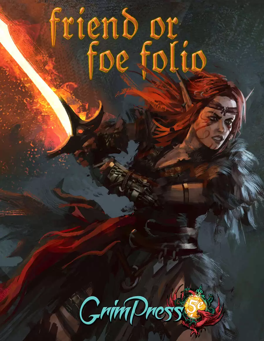 Friend or Foe Folio (5e) - Grim Press | DnD5e Compatible | DriveThruRPG