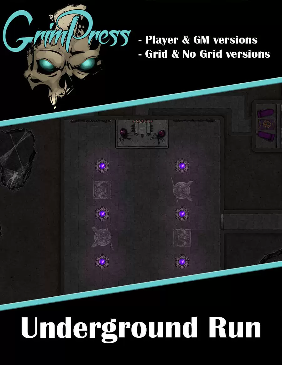 {Legacy} Underground Run Map - Grim Press | Unbound Atlas | DriveThruRPG