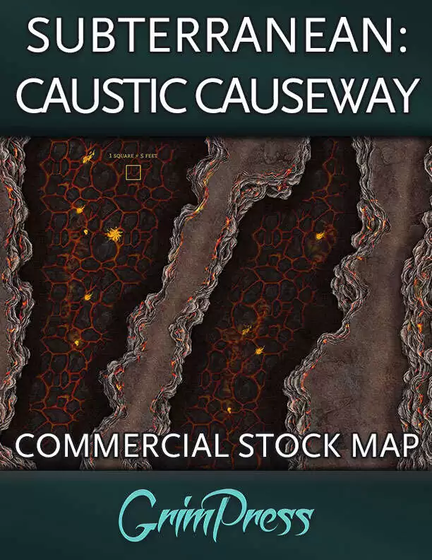{Commercial} Stock Map: Subterranean - Caustic Causeway - Grim Press ...