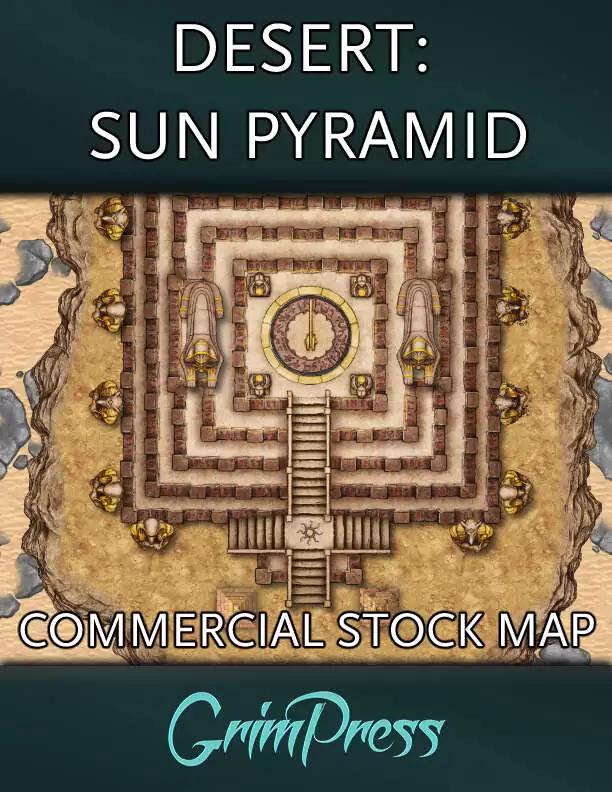 {Commercial} Stock Map: Desert - Sun Pyramid - Grim Press | Publisher ...