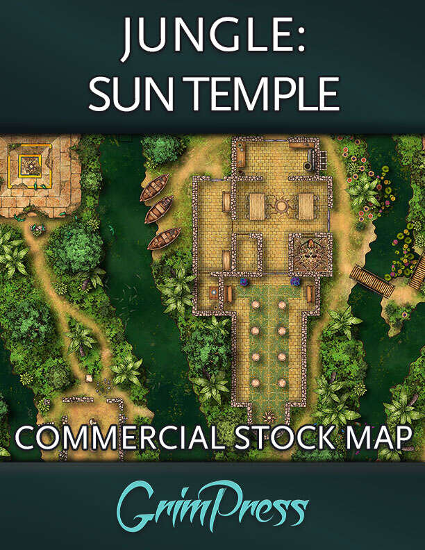 {Commercial} Stock Map: Jungle - Sun Temple - Grim Press | Publisher ...