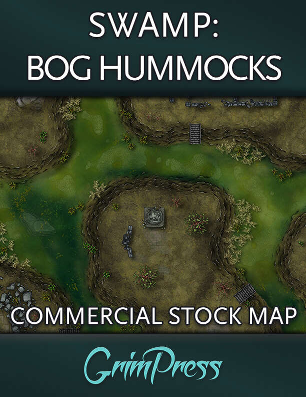 {Commercial} Stock Map: Swamp - Bog Hummocks - Grim Press | Publisher ...