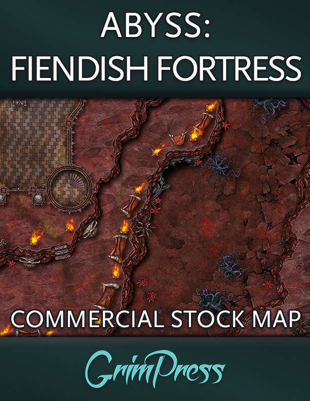 {Commercial} Stock Map: Abyss - Fiendish Fortress - Grim Press ...