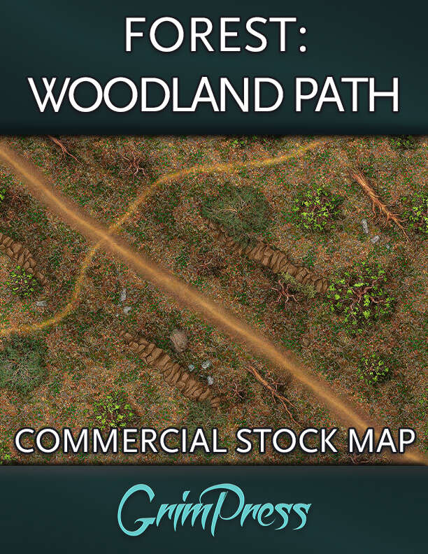 {Commercial} Stock Map: Forest - Woodland Path - Grim Press | Publisher ...