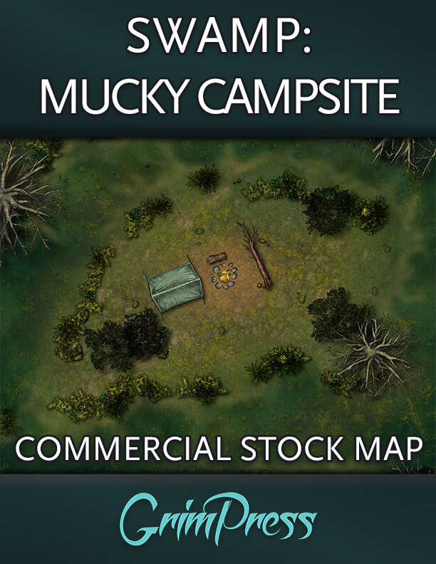 {Commercial} Stock Map: Swamp - Mucky Campsite - Grim Press | Publisher ...