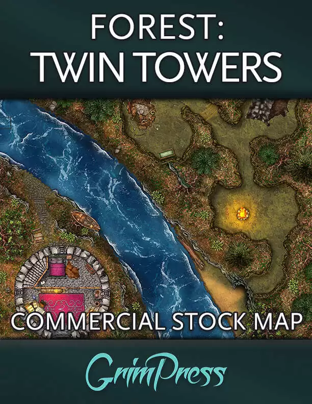 {Commercial} Stock Map: Forest - Twin Towers - Grim Press | Publisher ...