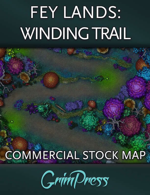 {Commercial} Stock Map: Fey Lands - Winding Trail - Grim Press ...