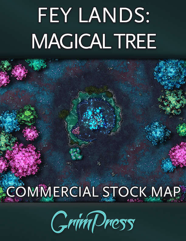 {Commercial} Stock Map: Fey Lands - Magical Tree - Grim Press ...