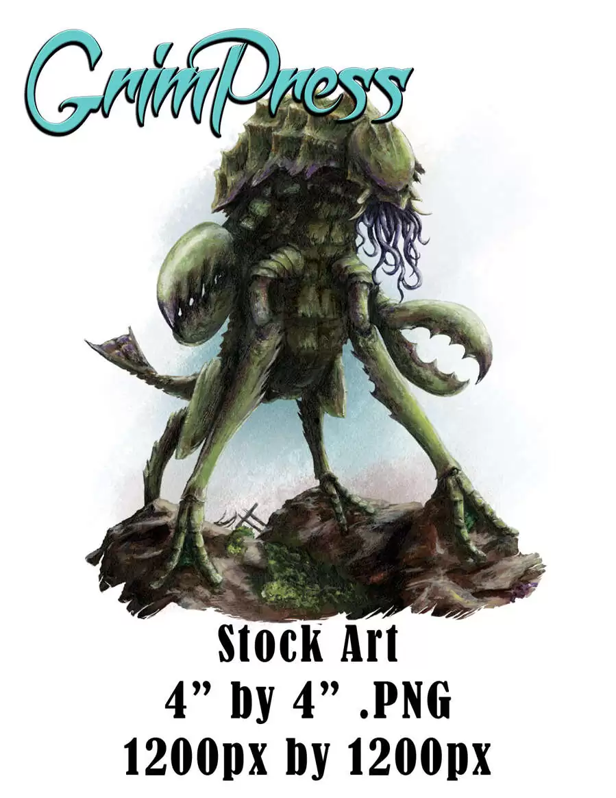 {Commercial} Stock Art - Creature Cutout - Chuul - Grim Press ...