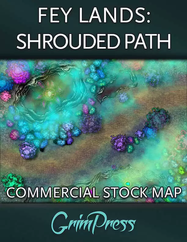 {Commercial} Stock Map: Fey Lands - Shrouded Path - Grim Press ...