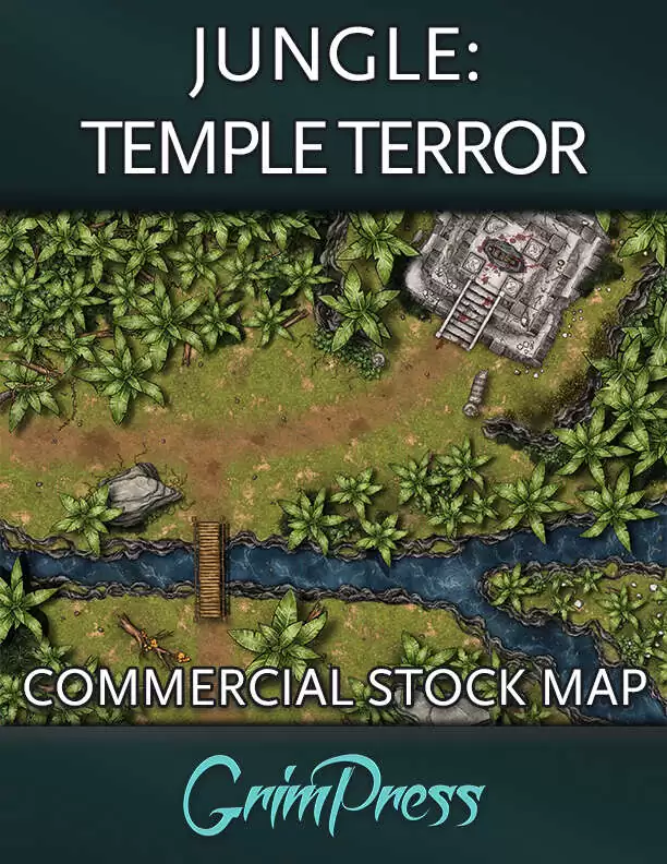 {Commercial} Stock Map: Jungle - Temple Terror - Grim Press | Publisher ...