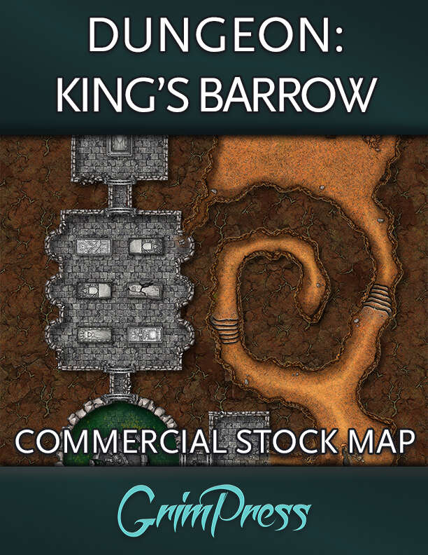 {Commercial} Stock Map: Dungeon - King's Barrow - Grim Press ...